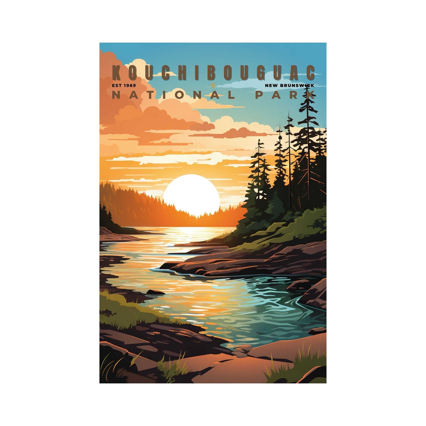 Kouchibouguac National Park Poster, Travel Print, Office Poster, Home ...