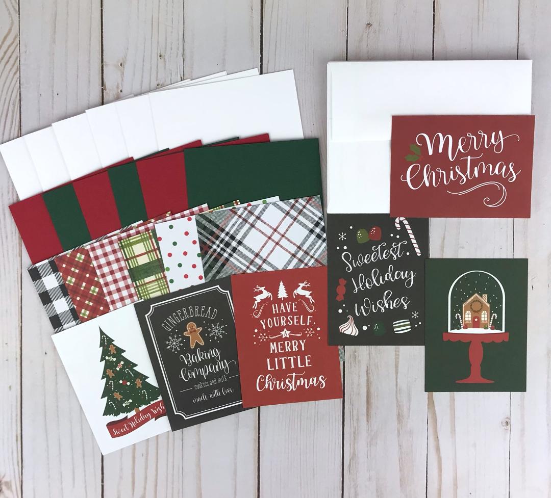 Christmas Card Making Kit, Christmas Crafts for Adults, DIY Card Kit ...