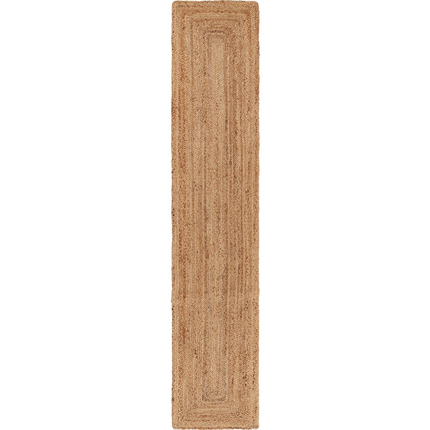 Laddha Home Designs 80" Brown Classic Braided Hand Woven Rectangular ...