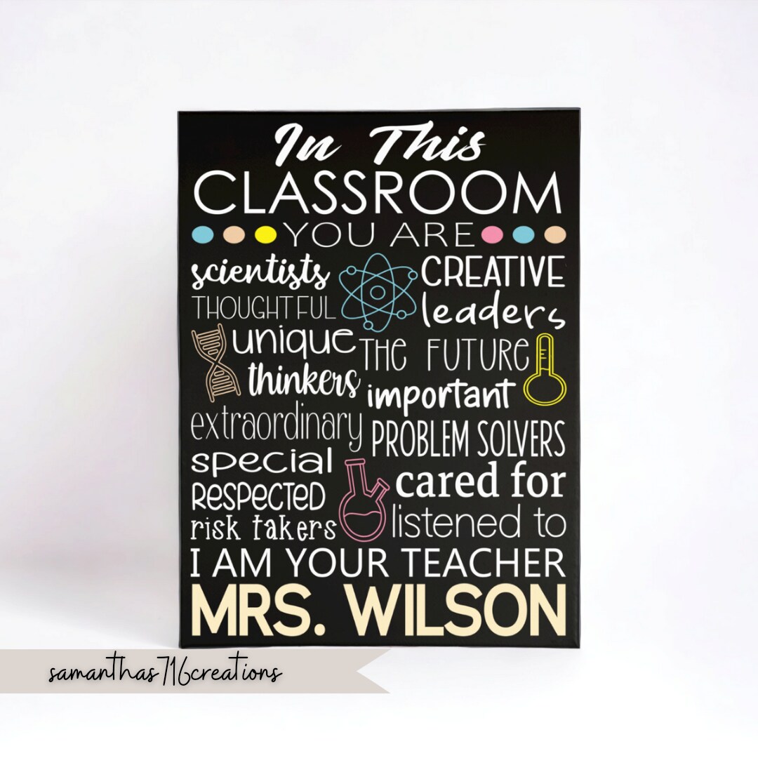 High School Classroom Poster
