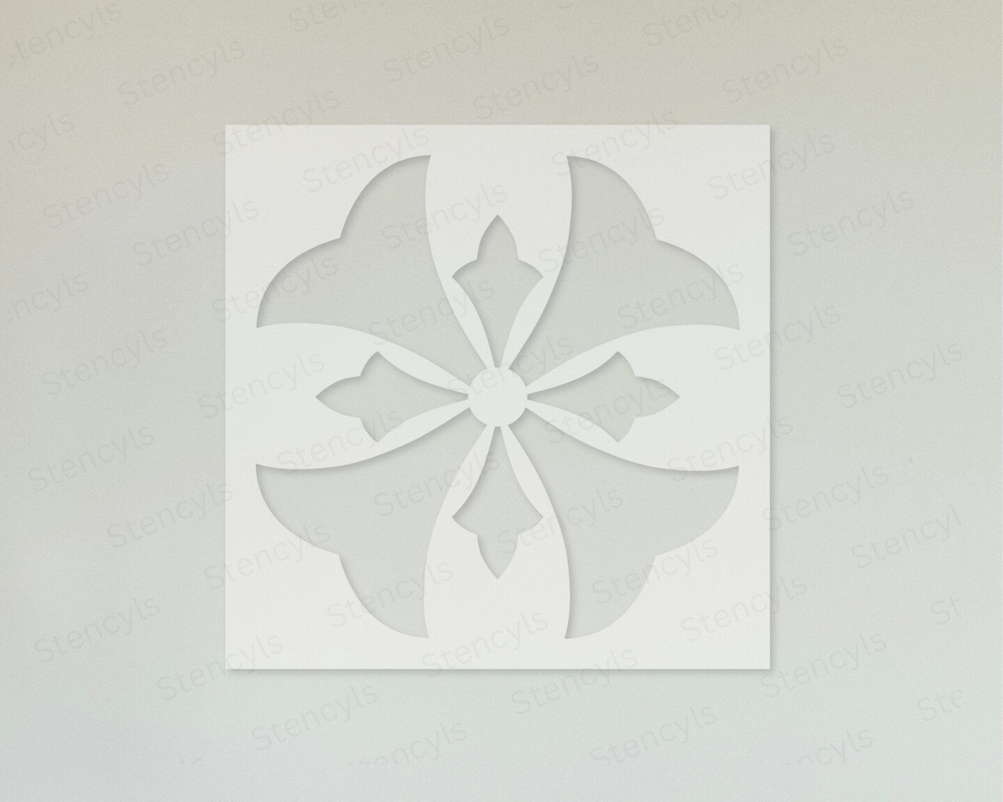 Fluted Flower Stencil for Walls, Tile Floor | MakerPlace by Michaels