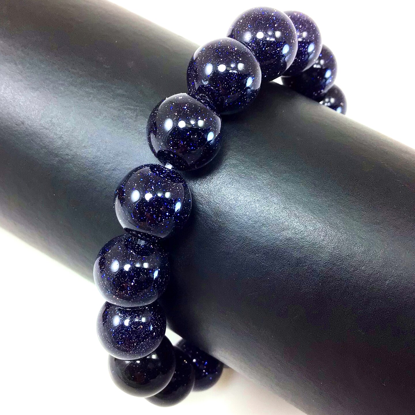 Natural Crystal Bracelet Natural 8mm Lake Blue Gemstone Bracelet ...