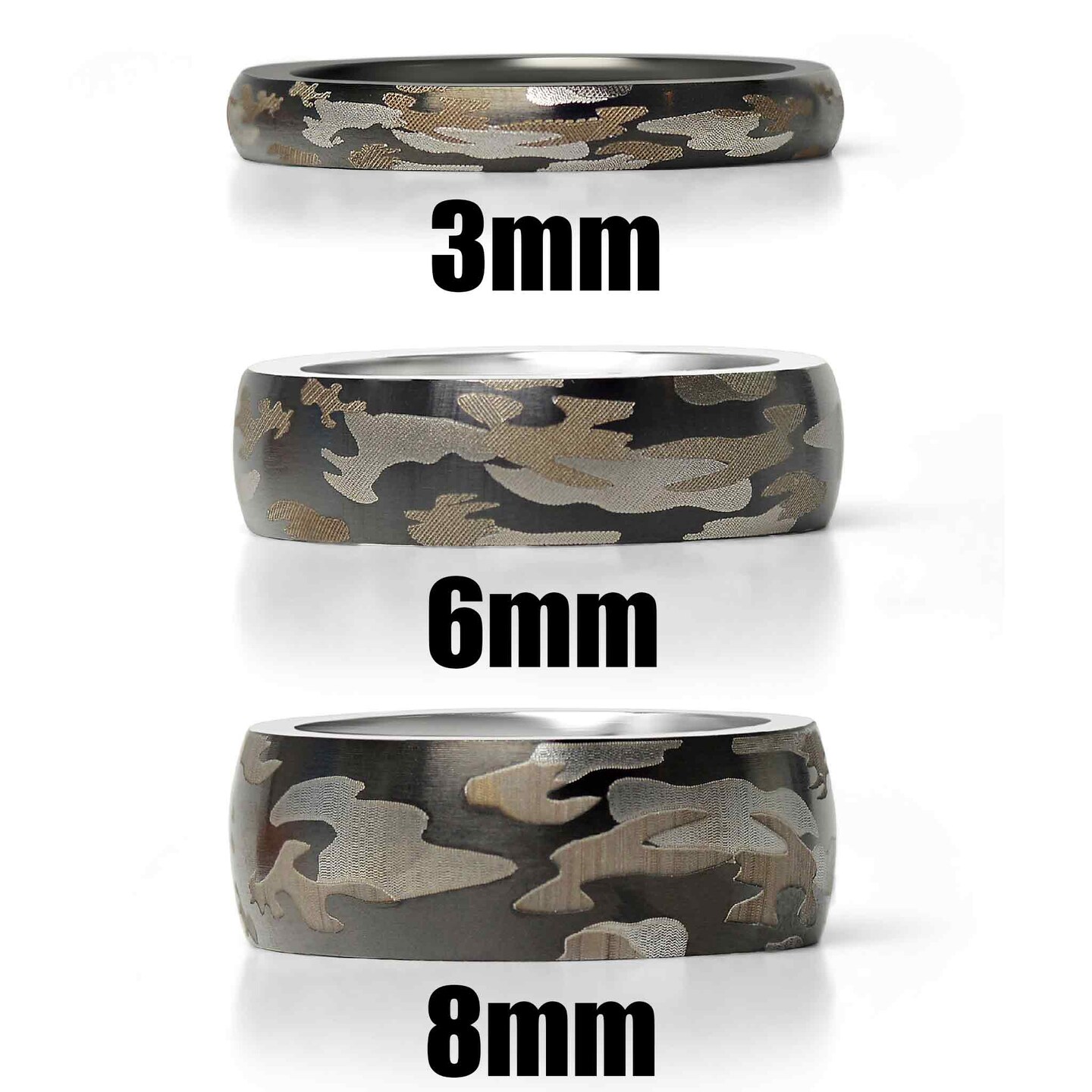 Camouflage Stainless Steel Blank Ring | Michaels