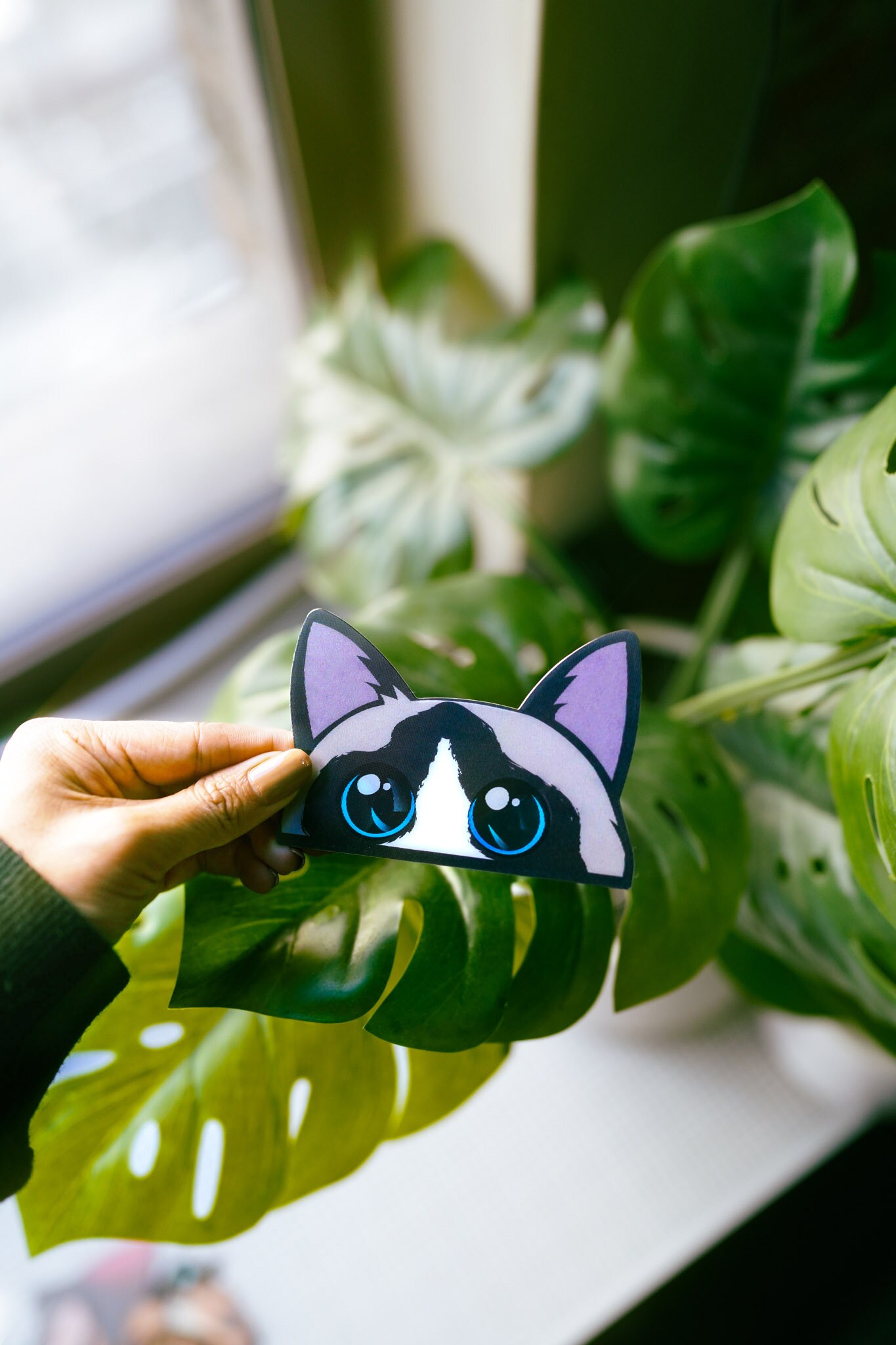 Snowshoe Cat Peeker: 3D Motion Sticker for True Cat Lovers | MakerPlace ...