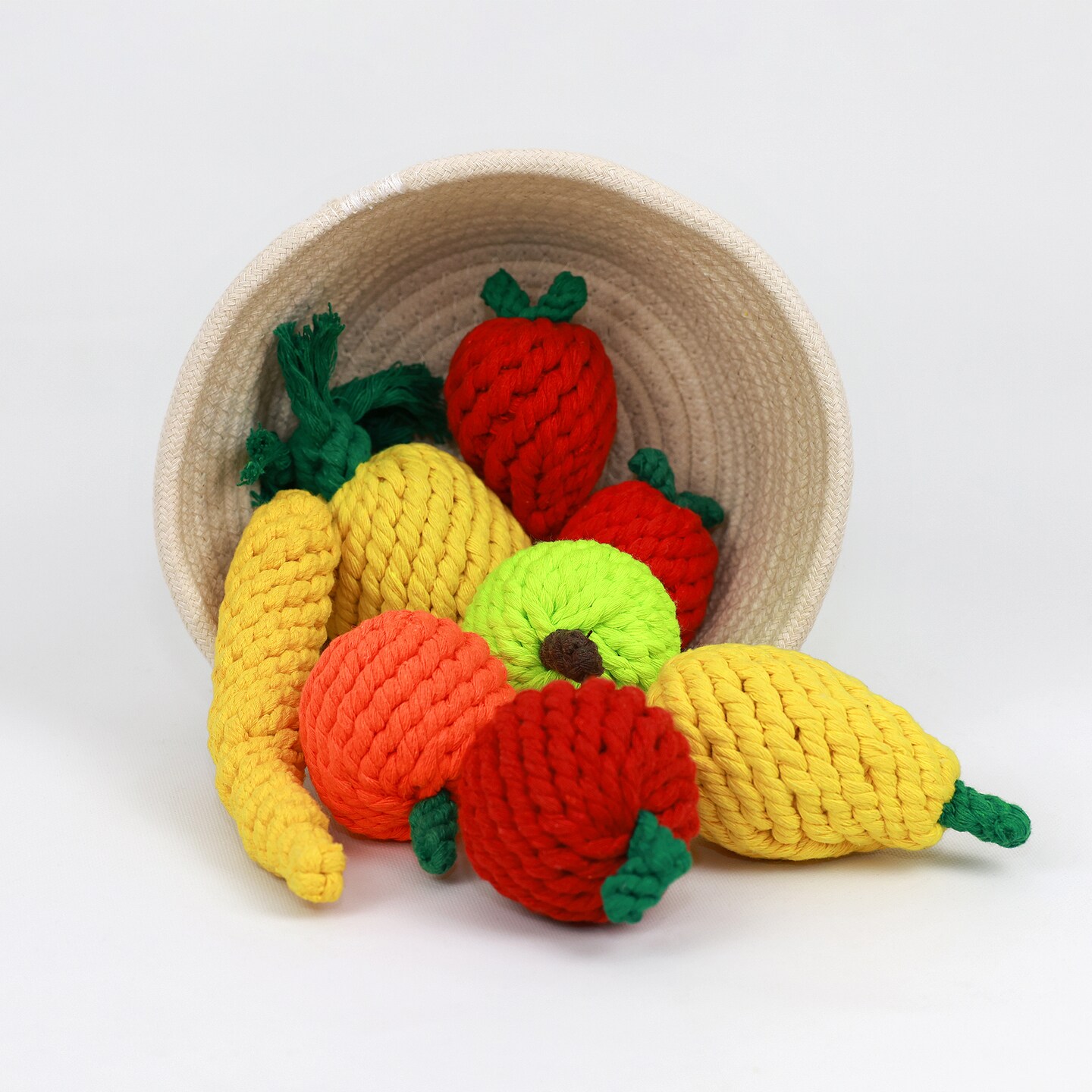 Dog Fruit Rope Toys For Puppies and Cats, Soft Chew Rope Toys, and ...