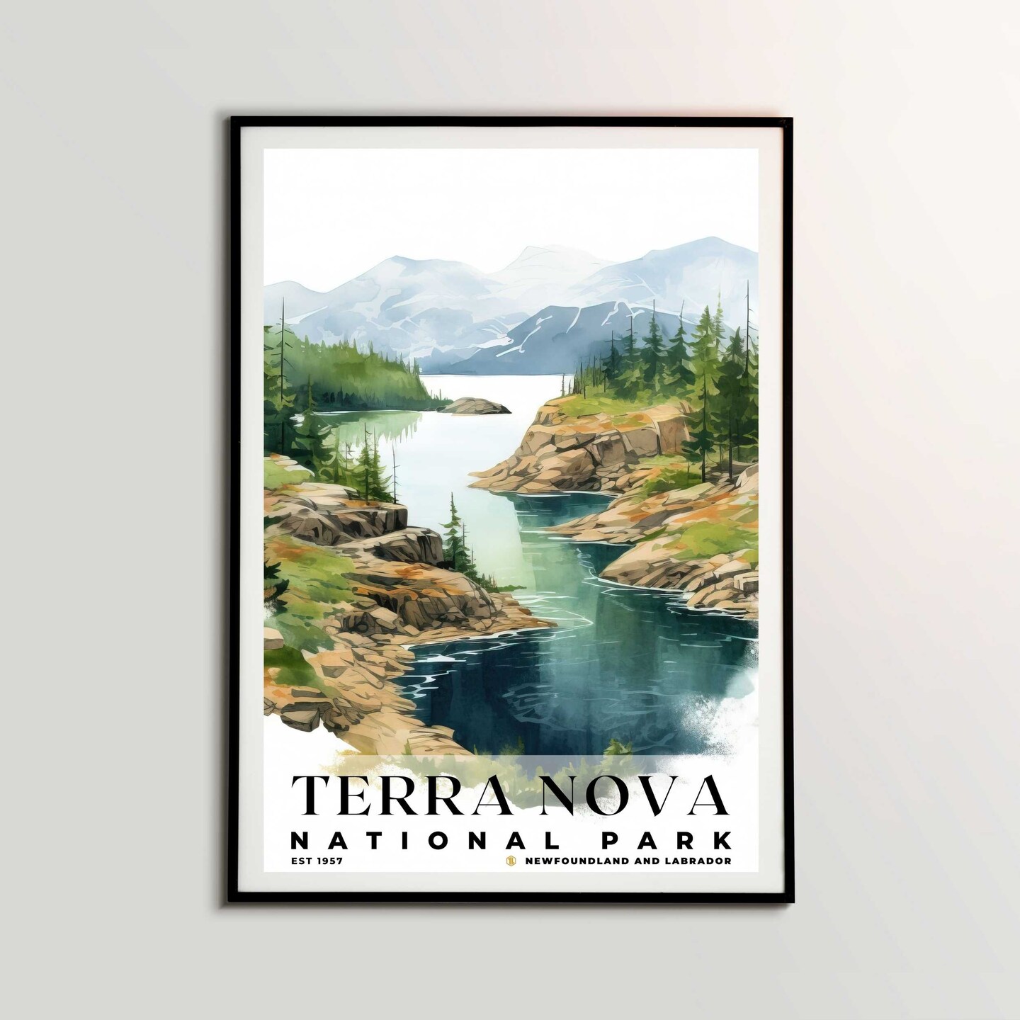 Terra Nova National Park Poster, Travel Print, Office Poster, Home ...