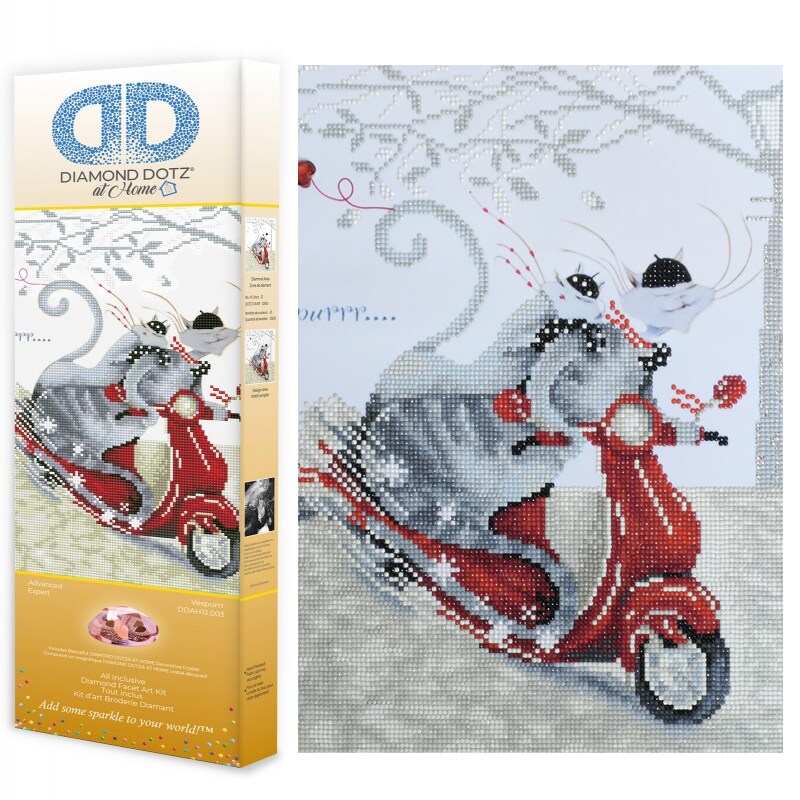 DIAMOND DOTZ ® at Home - Vespurrr, Partial Drill, Round Dotz, Diamond ...