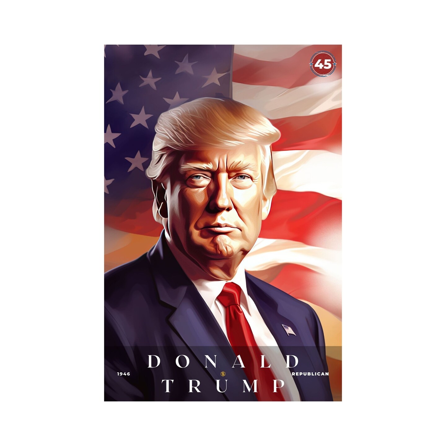 Donald Trump Poster, US President Print, Office Poster, Home Decor | S2 ...