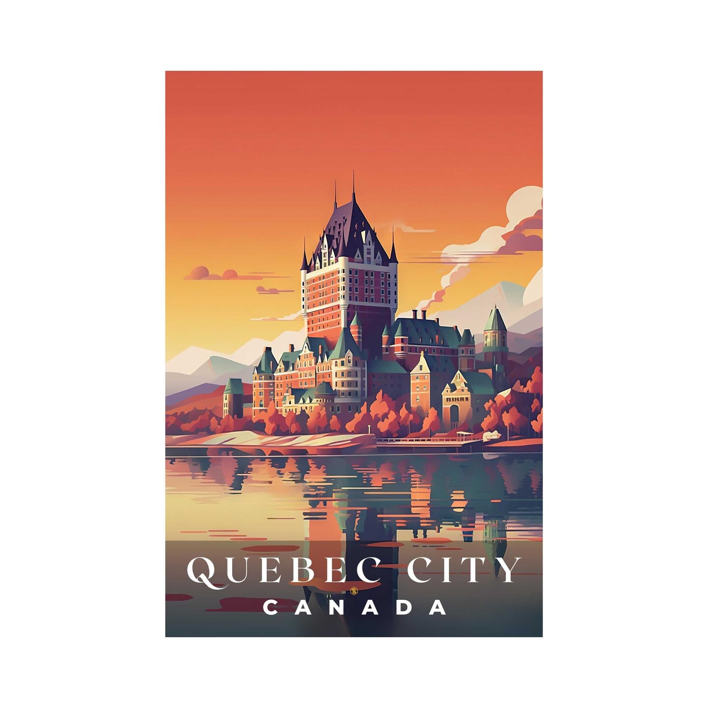Quebec City Poster, World Travel Print, Office Poster, Home Decor | S3 ...