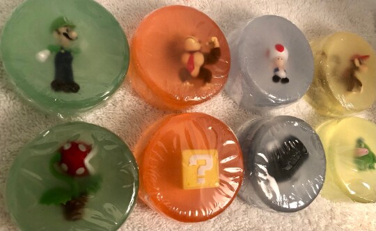 Mario Inspired Kids Soap Princess, Luigi, Bowser, etc Set of 4 ...