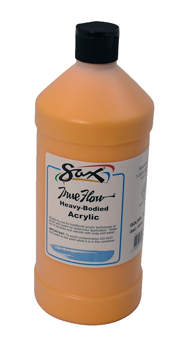 Sax True Flow Heavy Body Acrylic Paint, Golden Yellow, Quart | Michaels