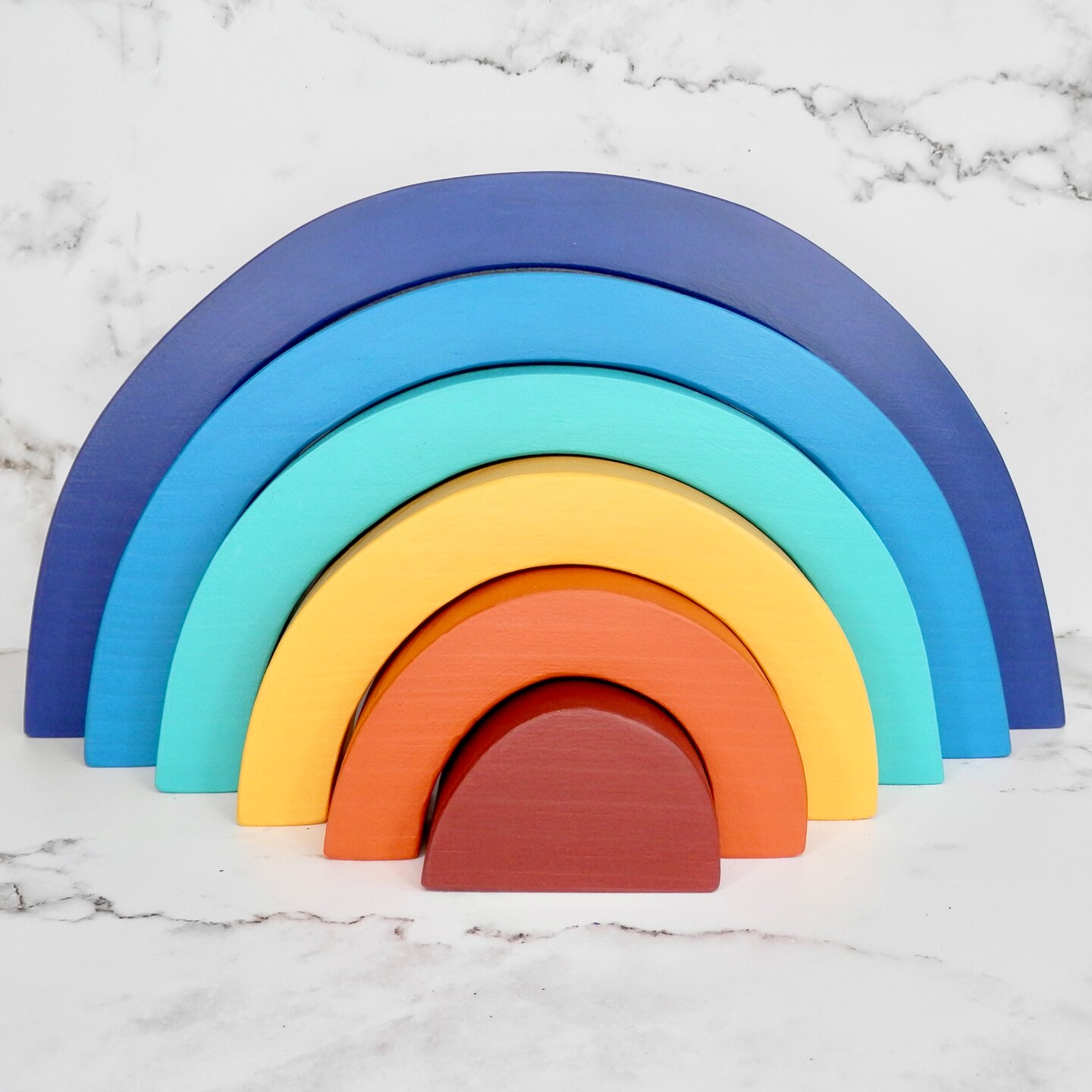 Retro Wooden Rainbow Stacker | Montessori Play | MakerPlace by Michaels