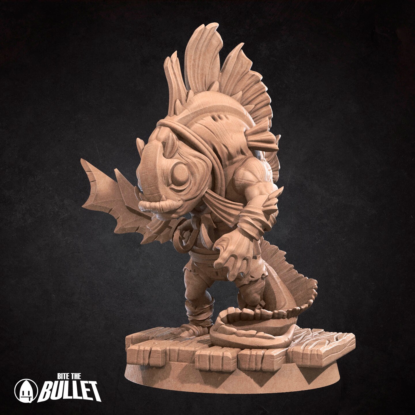 Locathah with sword from Bite the Bullet's Fishing Village set. Total ...