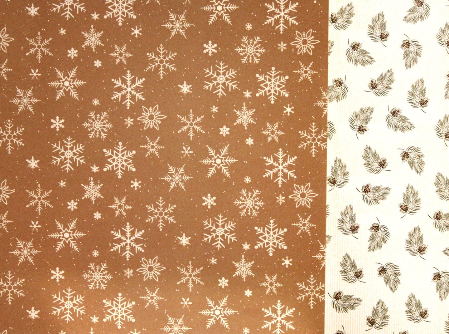 Holiday Pine Winter Snowflakes Tan 12 x 12 Lt. Cardstock Paper | Michaels