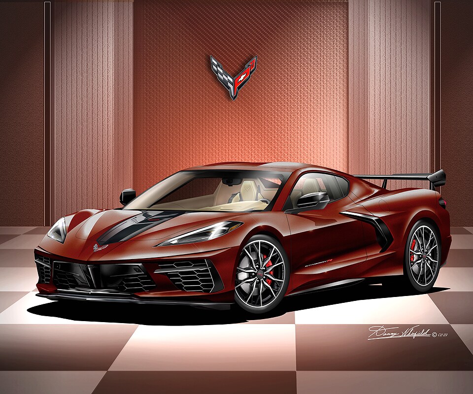 C8 Chevrolet Corvette Stingray Art Prints by Danny Whitfield | CAFFEINE ...