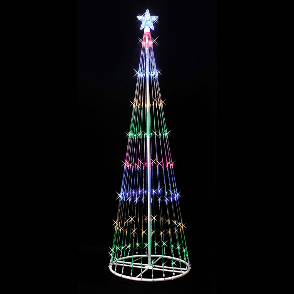 6' x 28" LED 200 Multi Light Show Tree | Michaels