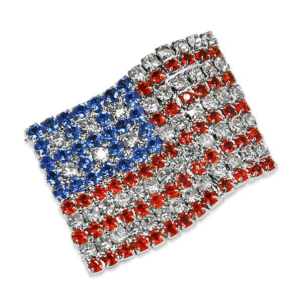 Waving American Flag Rhinestone Pin 1 1/2" X 1 | Michaels