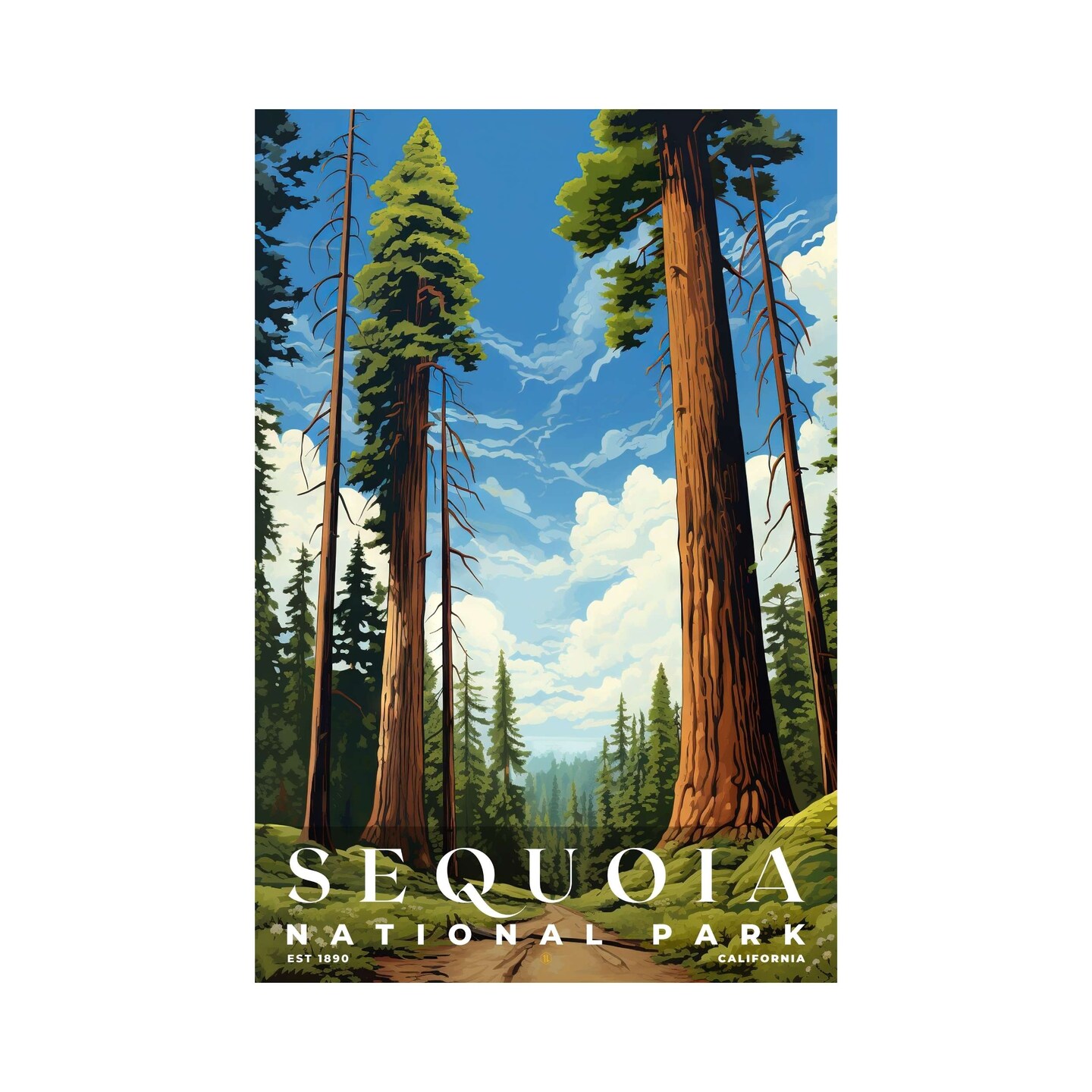 Sequoia National Park Poster, Travel Art, Office Poster, Home Decor ...