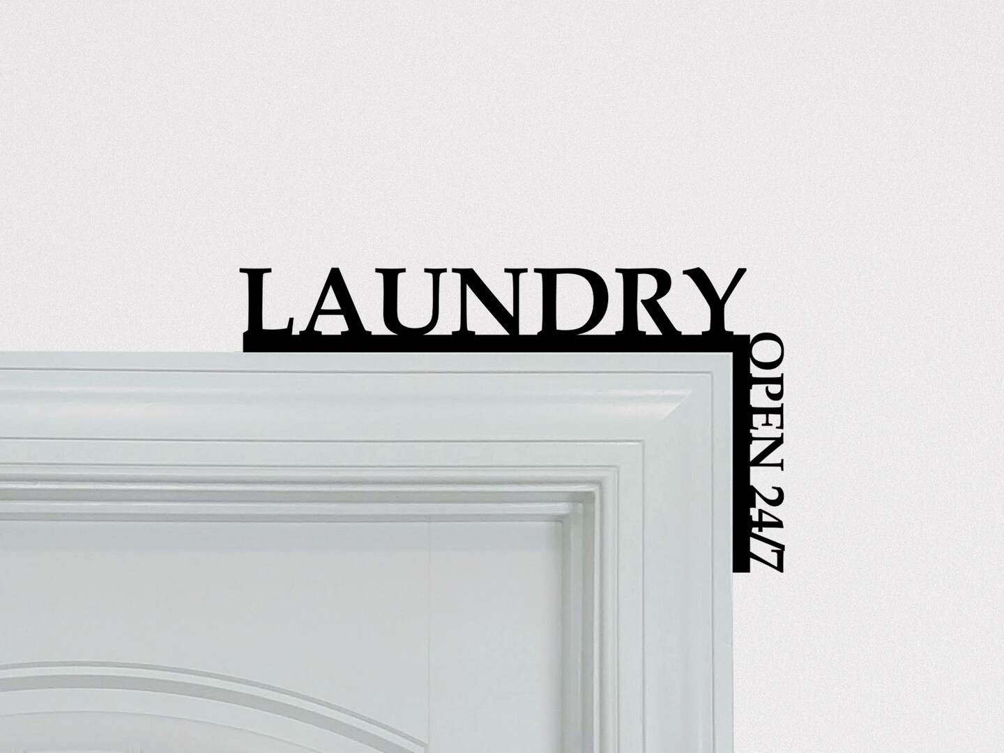 Laundry Door Topper - Over the Door Sign for Laundry Room | MakerPlace ...