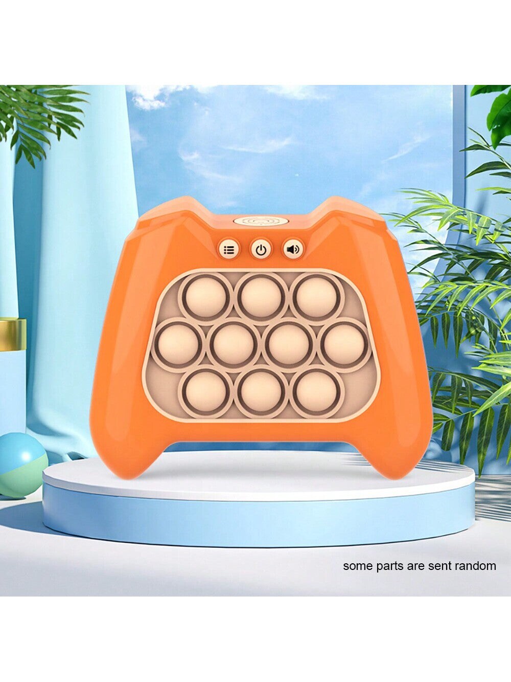 Fidget Toy Game, Push Bubble Light up Stress Relief Toy with 4 Game ...