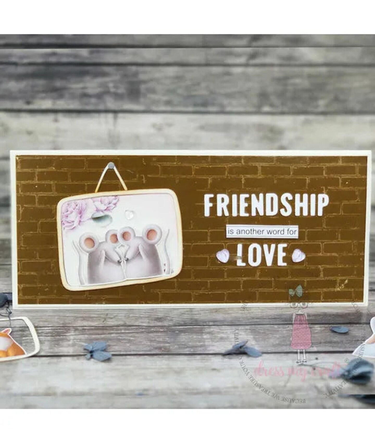 Dress My Craft Transfer Me - Cute Brick Background | Michaels