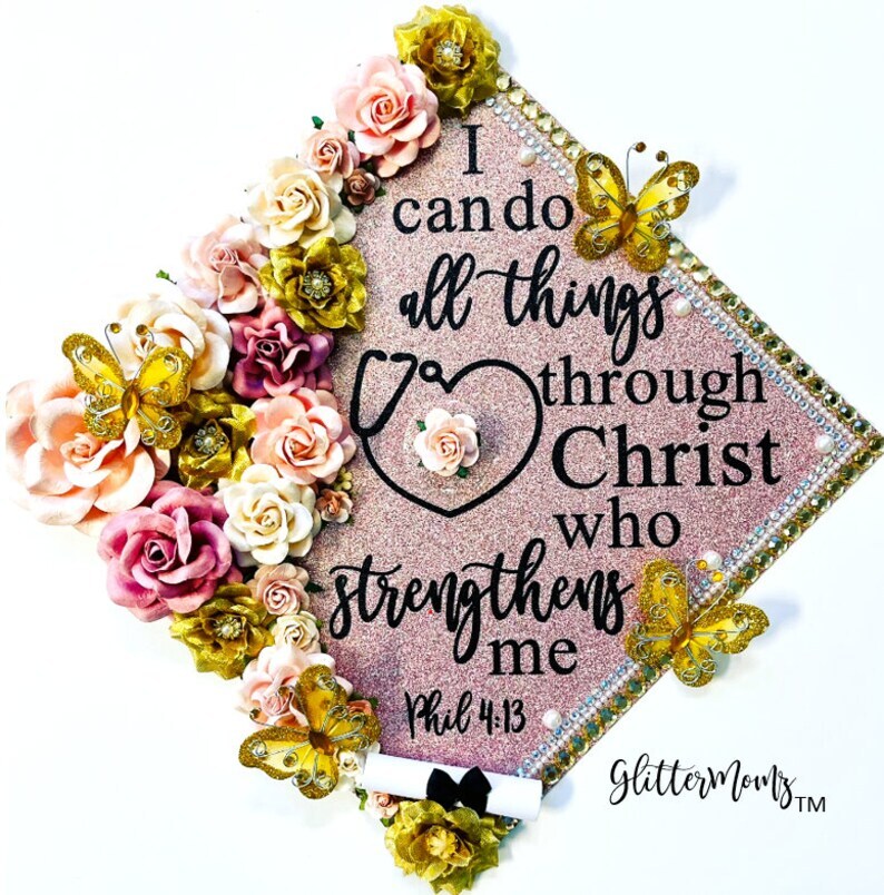 Philippians I Can Do All Things Graduation Cap Topper | MakerPlace by ...