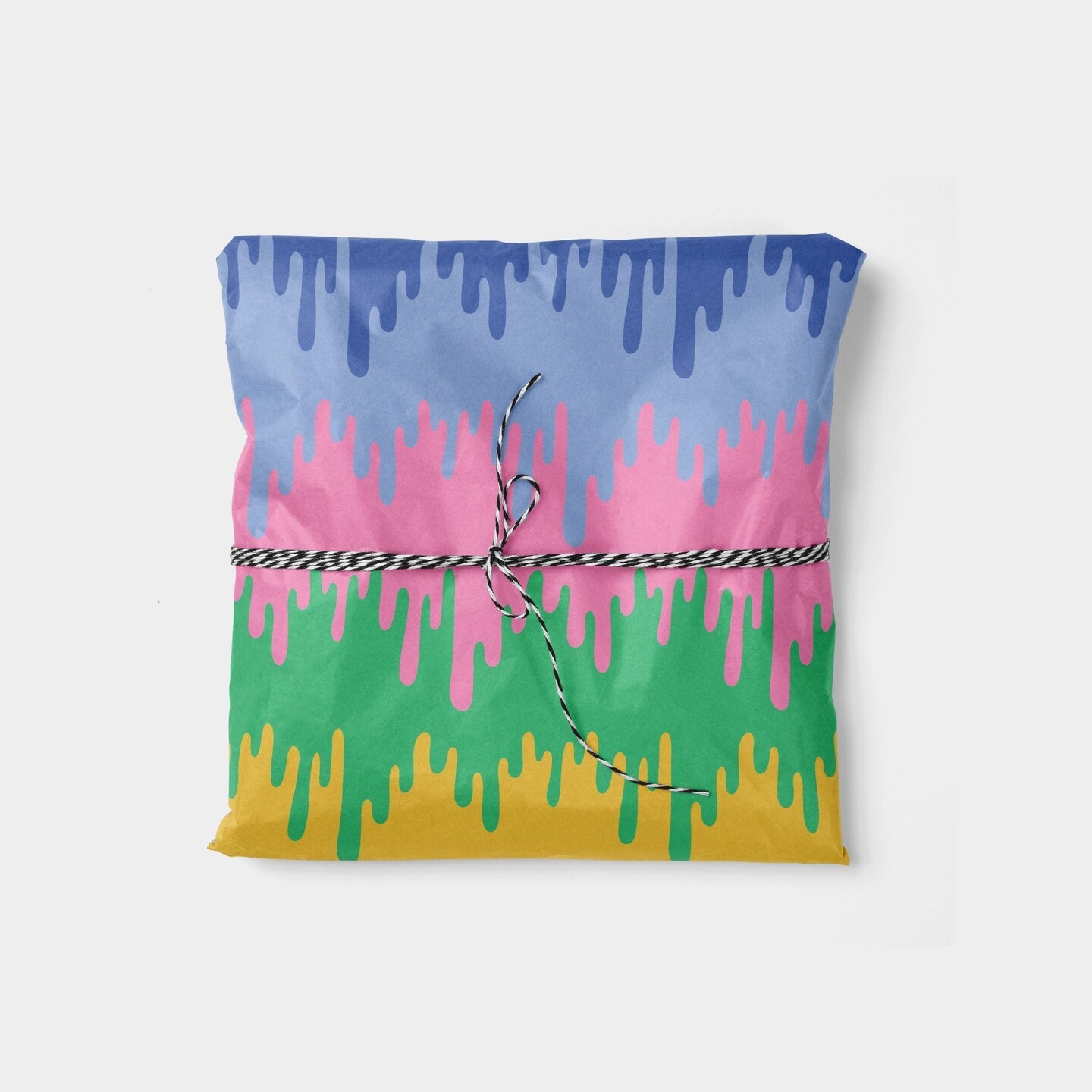 Hand-drawn Colorful Drip Drop Gift Wrap | Michaels