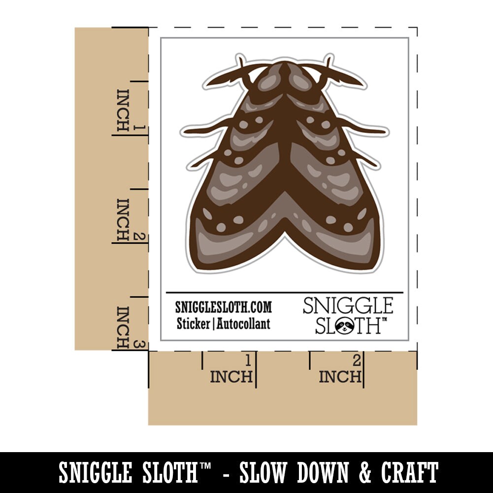 Resting Moth Bug Insect Waterproof Vinyl Phone Tablet Laptop Water ...