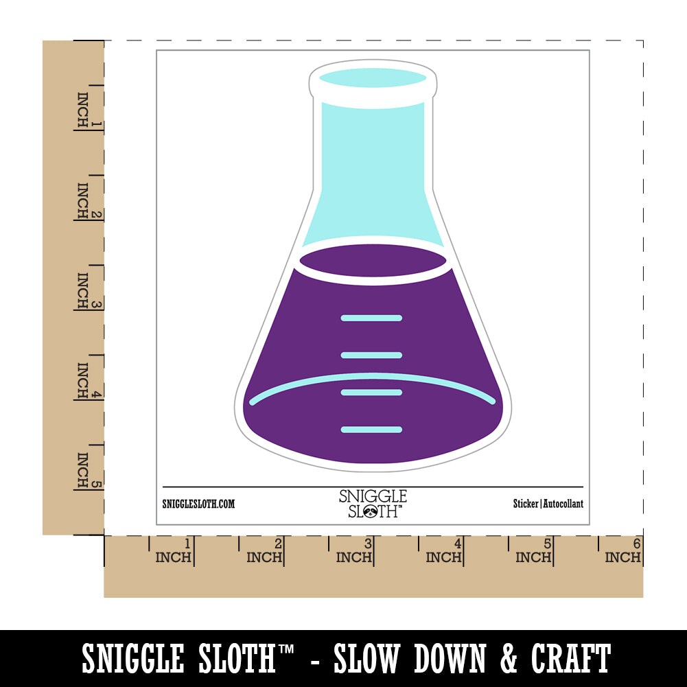 Glass Erlenmeyer Flask Chemistry Science Waterproof Vinyl Phone Tablet ...