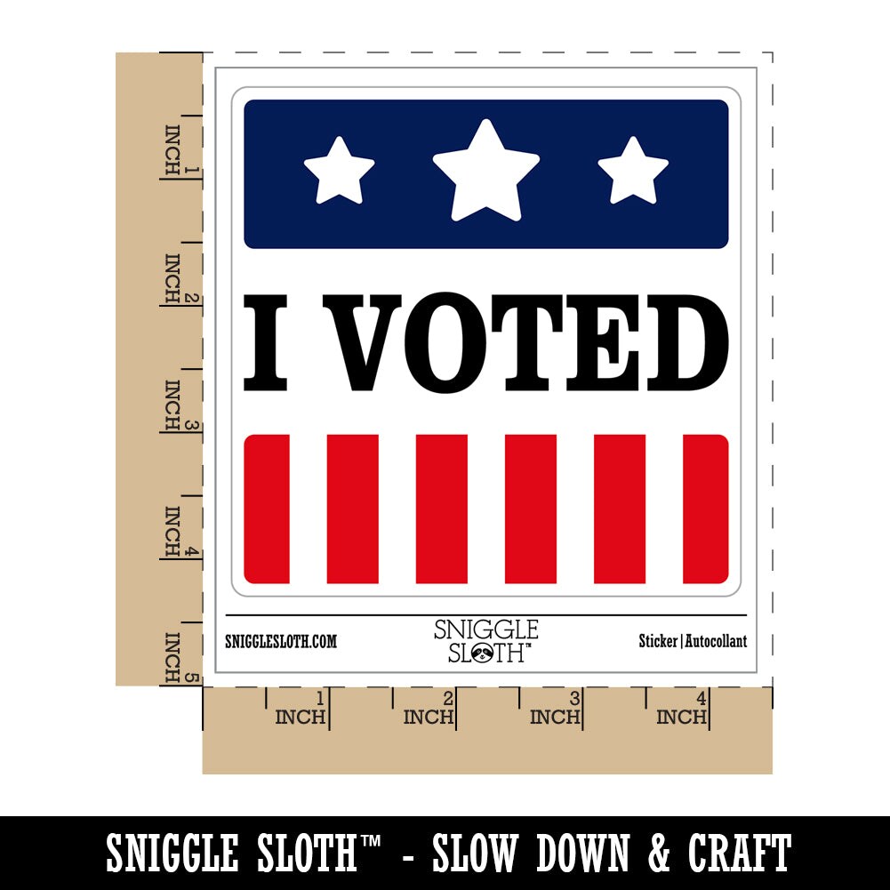 I Voted Stars and Stripes Patriotic Waterproof Vinyl Phone Tablet ...