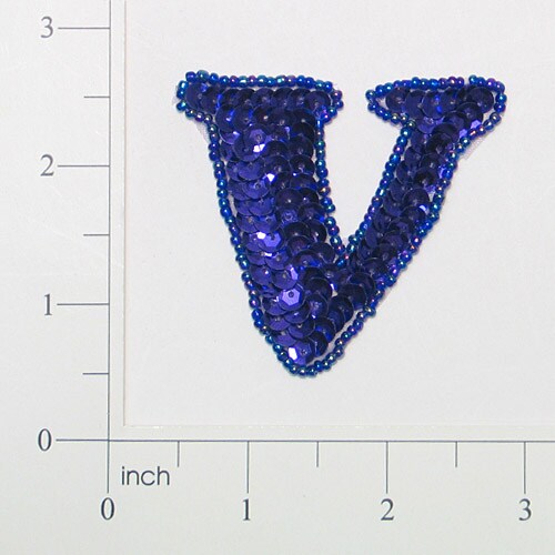 Letter V Sequin Applique/Patch | Michaels