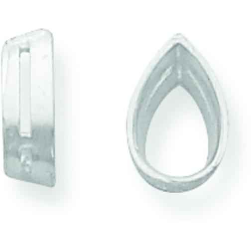 14K White Gold Pear Airline Bezel Setting 10x6.75mm | Michaels