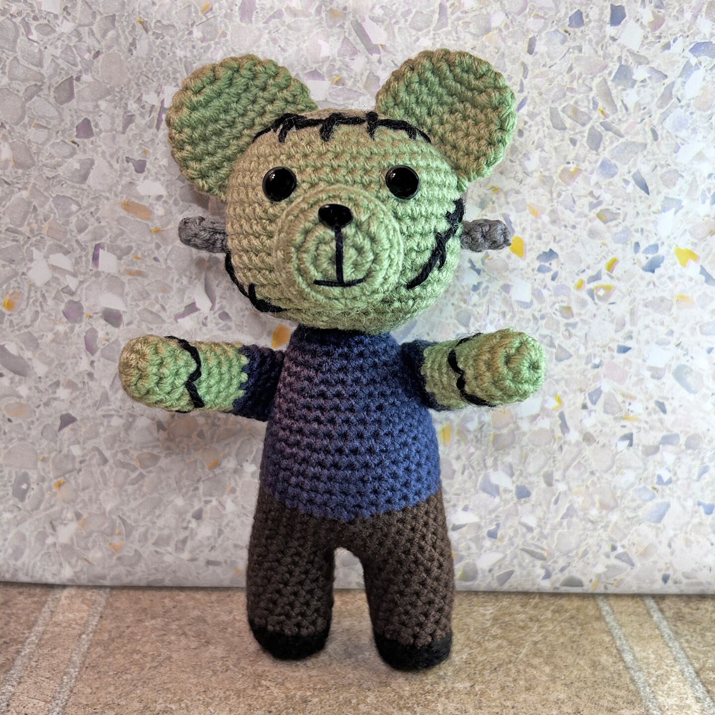 Monster Teddy Bear, Horror Movie Gift, Halloween Decor, Handmade ...