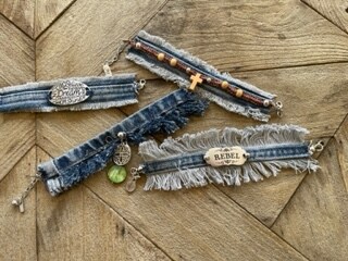 Handmade Denim Bracelets | MakerPlace by Michaels