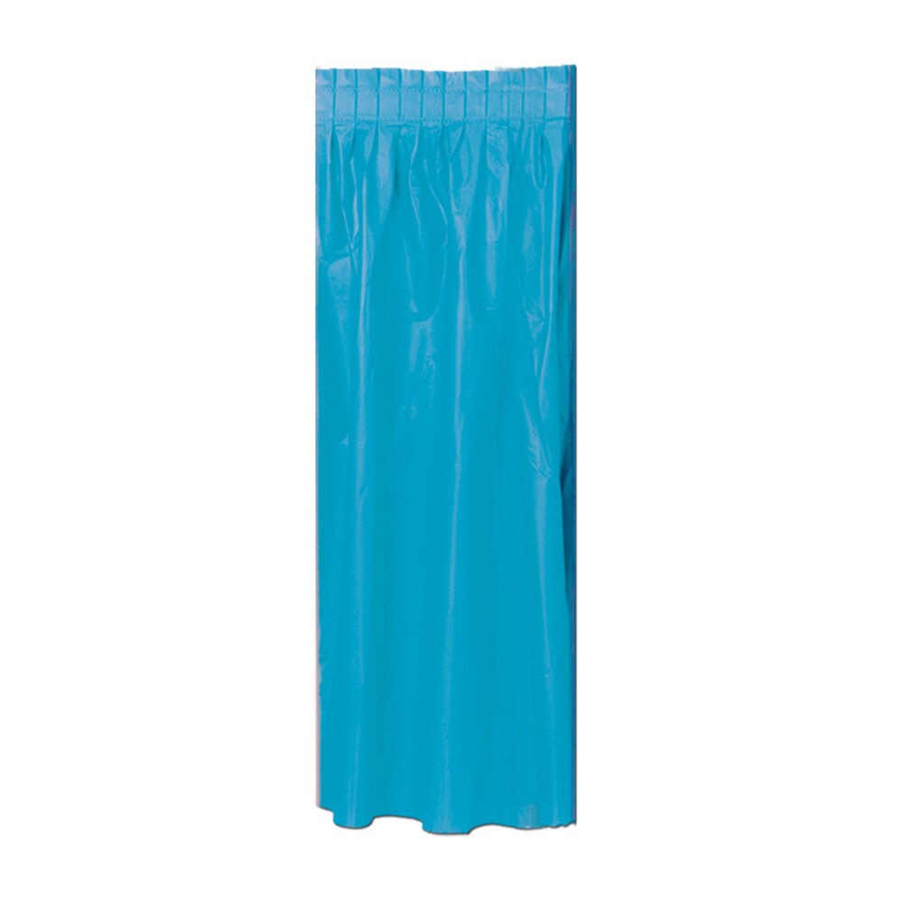 Beistle Plastic Table Skirting 29" X 14 Turquoise - 6 Pack (1 Per ...