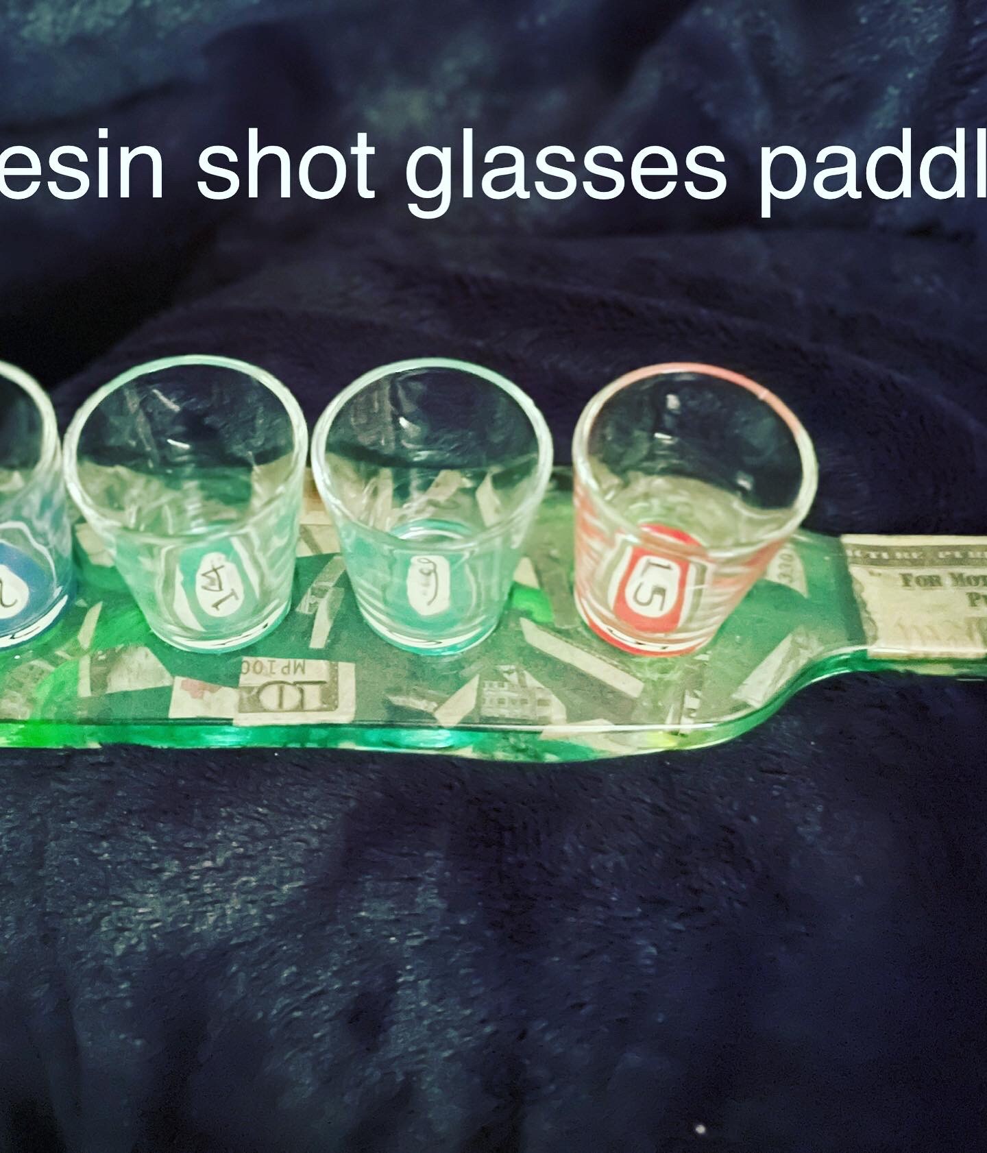 Resin 4 shot glass paddle! | MakerPlace by Michaels