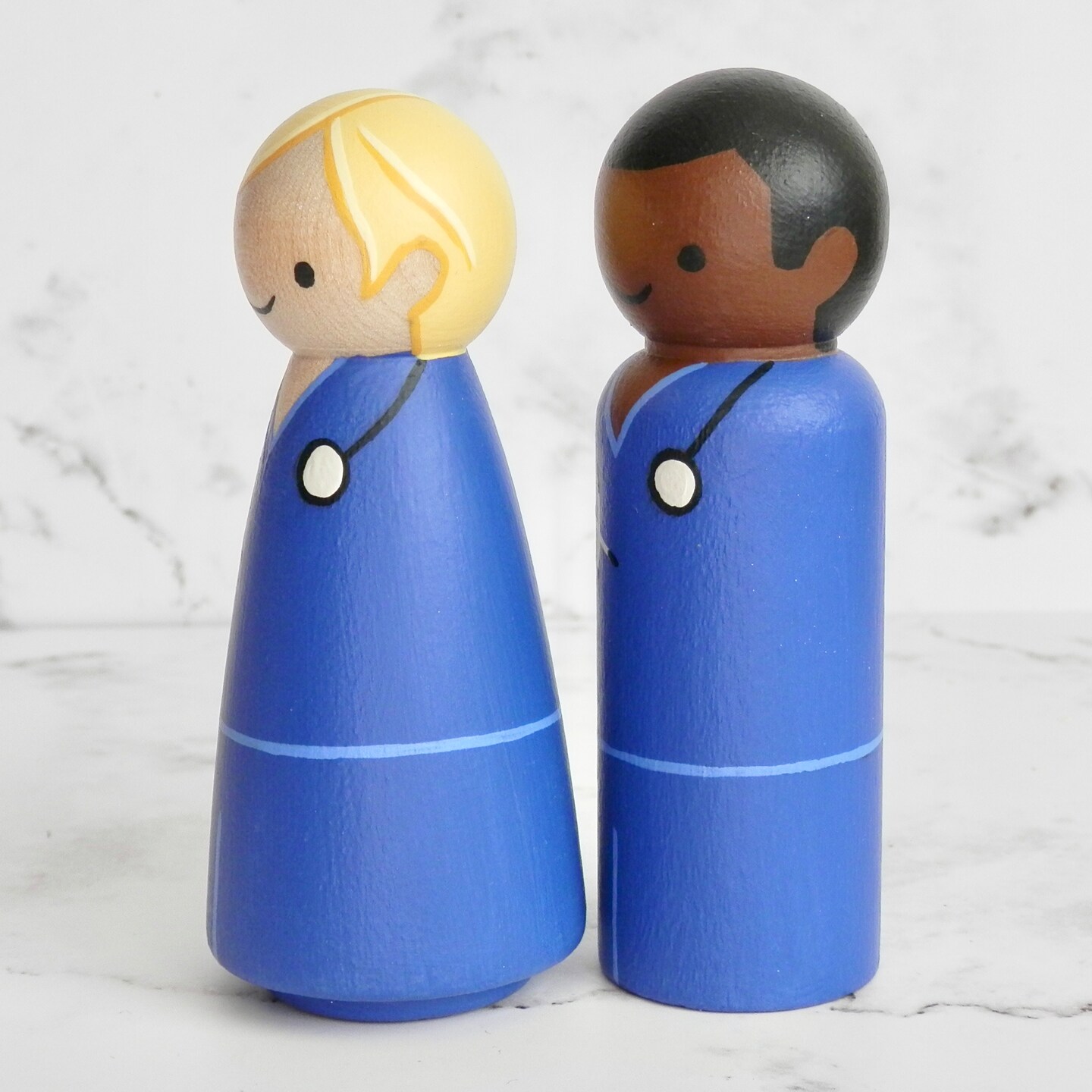 Doctor and Nurse Peg Doll | Occupation Toy | MakerPlace by Michaels