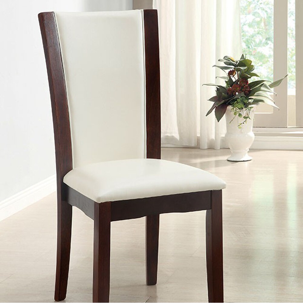 Saltoro Sherpi Manhattan I Contemporary Side Chair, White Finish, Set ...