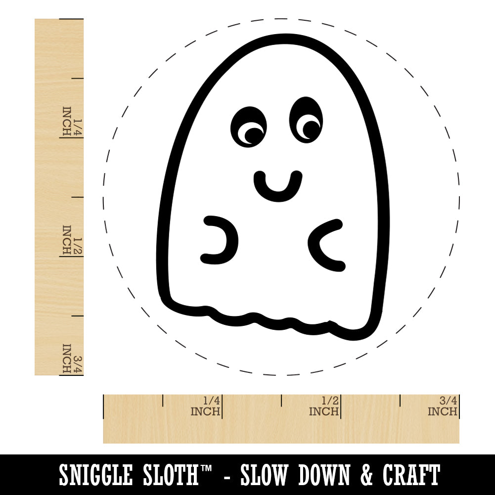 Fun Ghost Halloween Rubber Stamp for Stamping Crafting Planners | Michaels