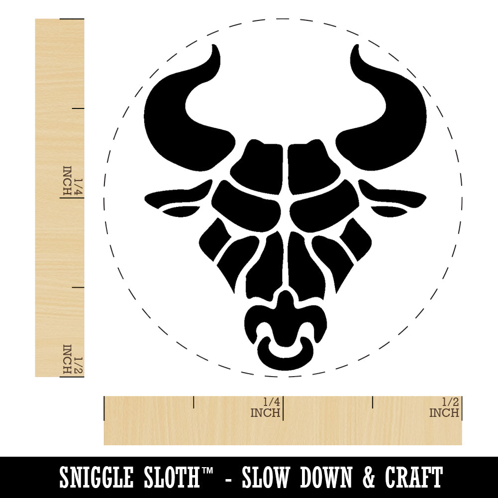 Angry Bull Cow Head with Horns Rubber Stamp for Stamping Crafting ...