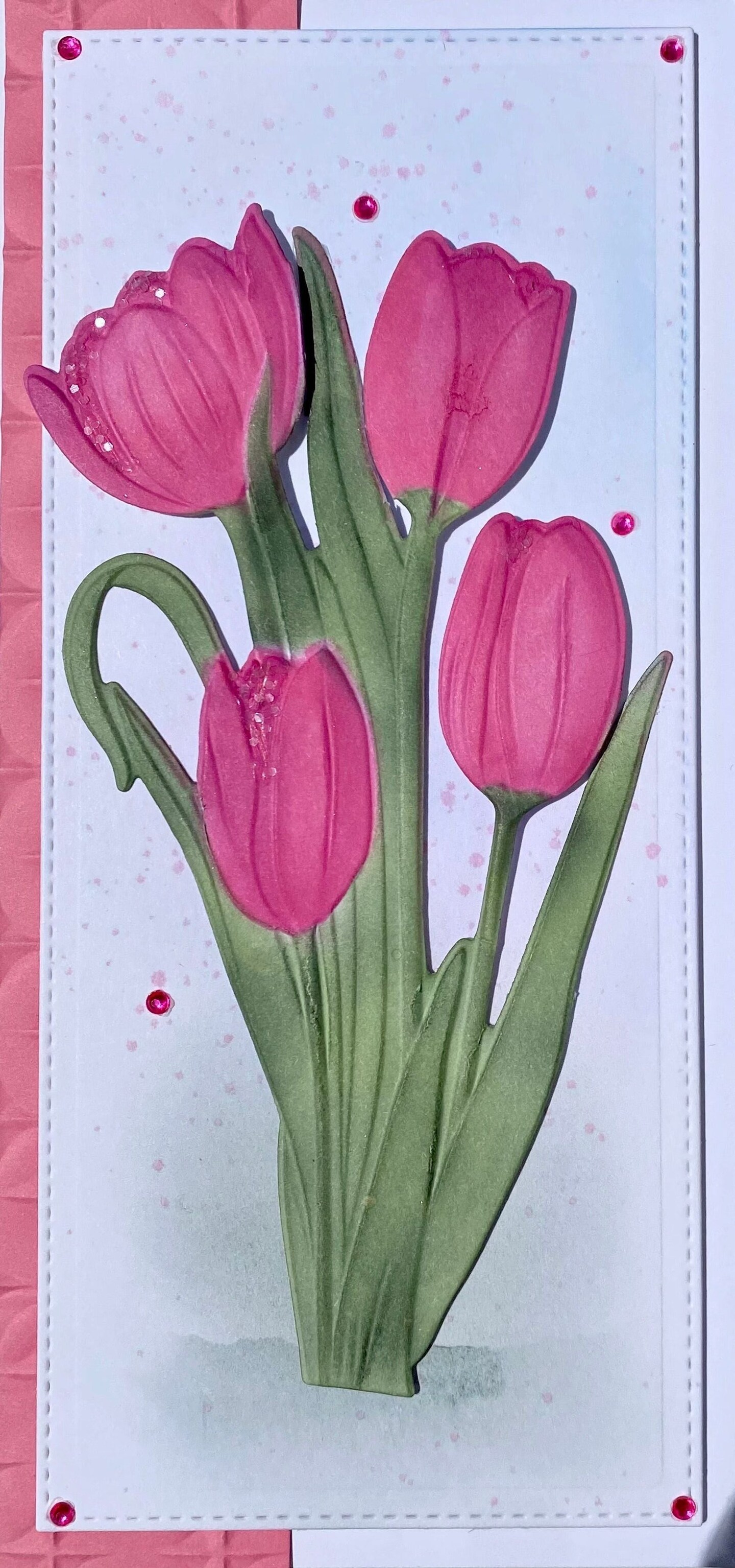 Lisa Horton --That Craft Place Spring Tulips 3D Slimline Embossing ...