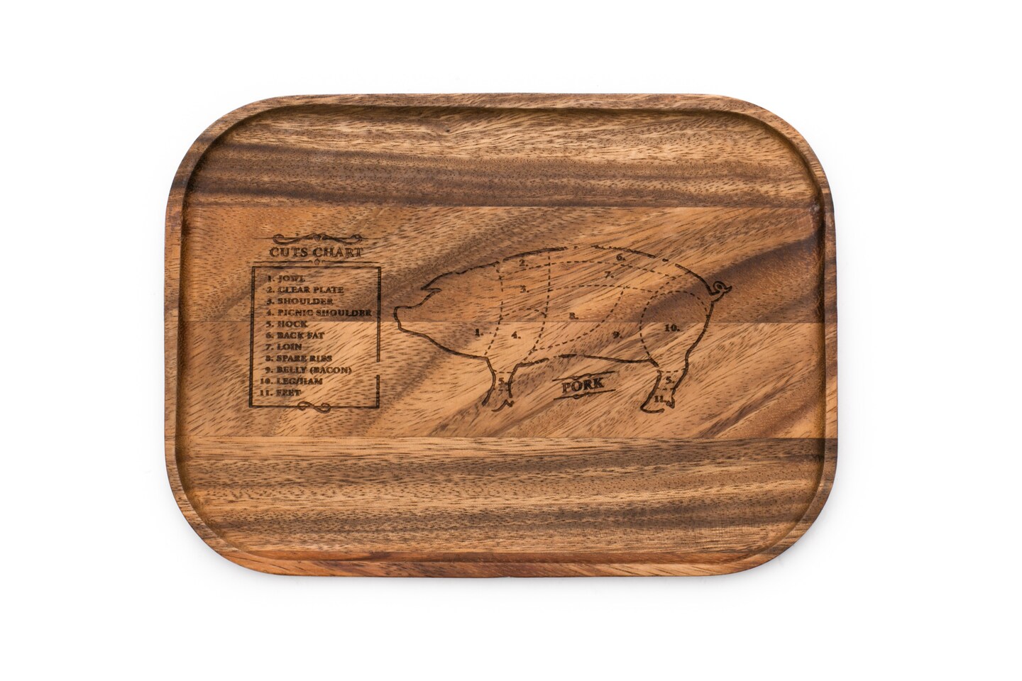 Brown Engraved Small Steak Boards Pig | Michaels