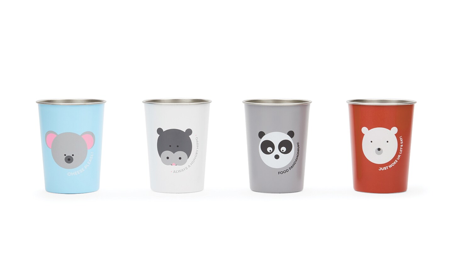 10oz Multicolor Kids Stainless Steel Animal Cup Set of 4 Items | Michaels
