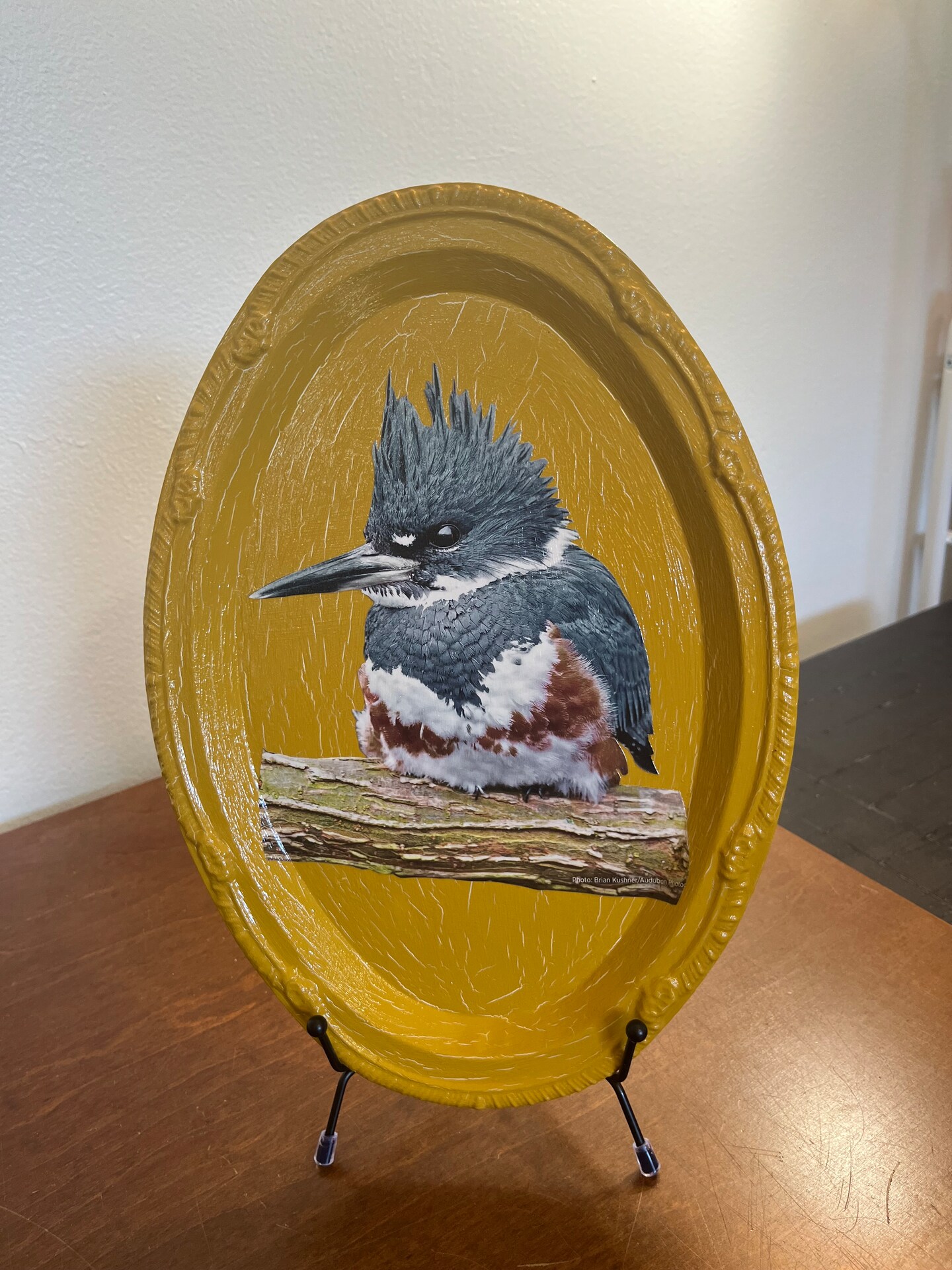 Metal tray, Blue bird, decoupage | MakerPlace by Michaels