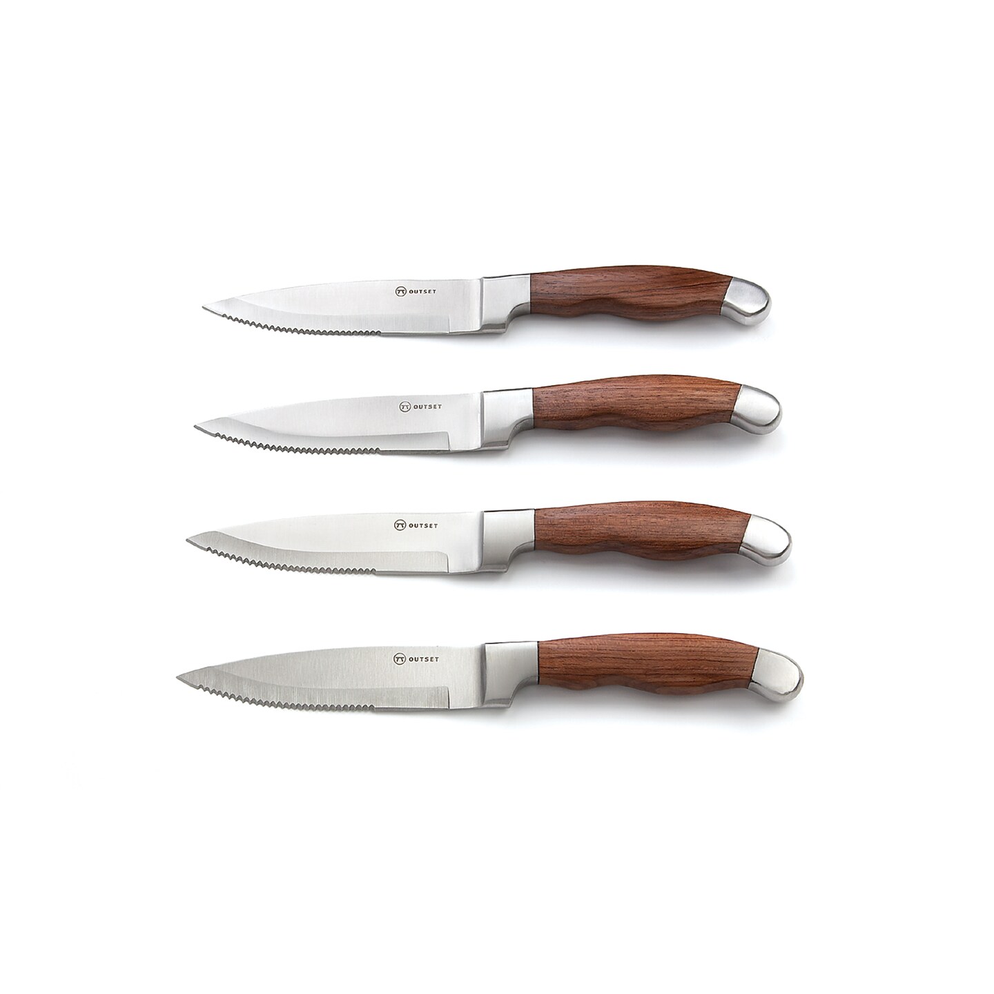 Silver Brown Jackson Steakhouse Knives Set of 4 | Michaels