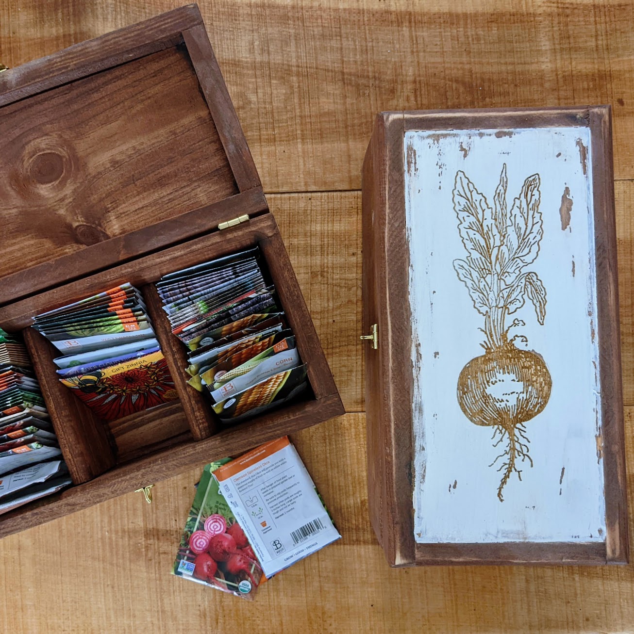 Seed Storage Case, Wooden Seed Vault, Small Seed Bank, Seed Organizer ... Seed Storage Case, Wooden Seed Vault, Small Seed Bank, Seed Organizer ...