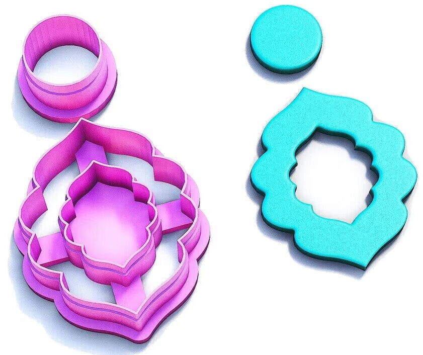 Moroccan BIG Polymer Clay Cutters (5 CUTTERS INCLUDED) | MakerPlace by ...