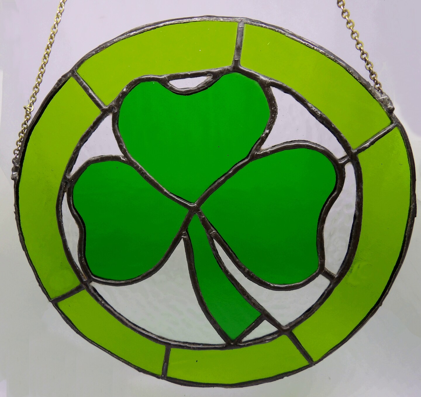 Stained Glass Shamrock Suncatcher | MakerPlace by Michaels