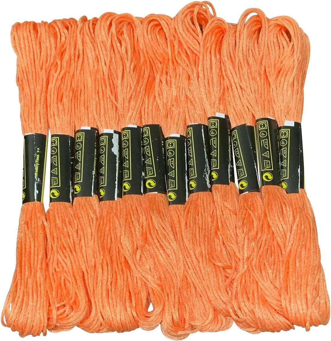 12 Skeins Embroidery Floss White Color, Friendship Bracelet String ...