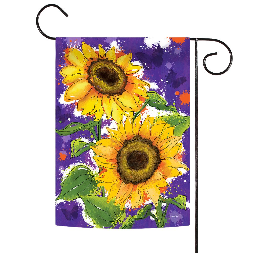 Painted Sunflowers Decorative Fall Flag | Michaels
